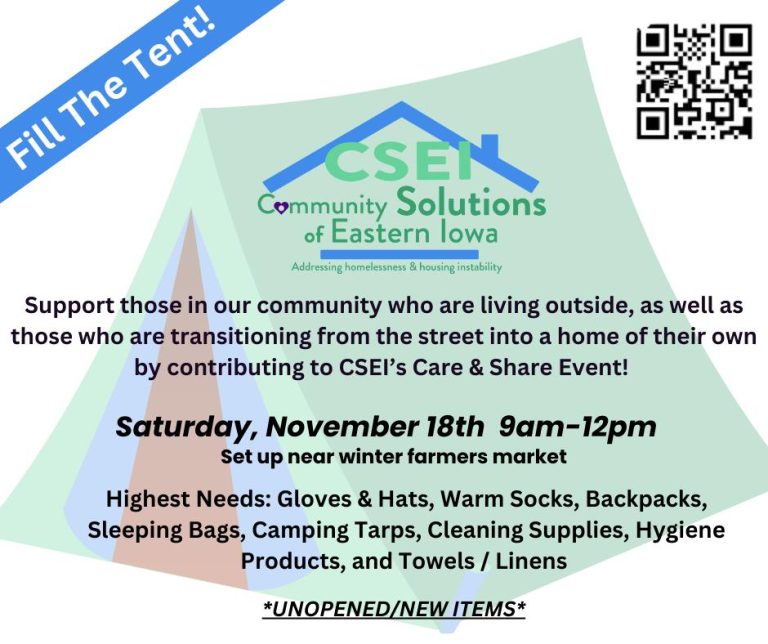 Fill the Tent - Community Solutions of Eastern Iowa (CSEI)
